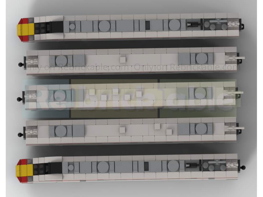 LEGO MOC 4-Wide Class 800/801 'Azuma' Five Carriage High Speed ...