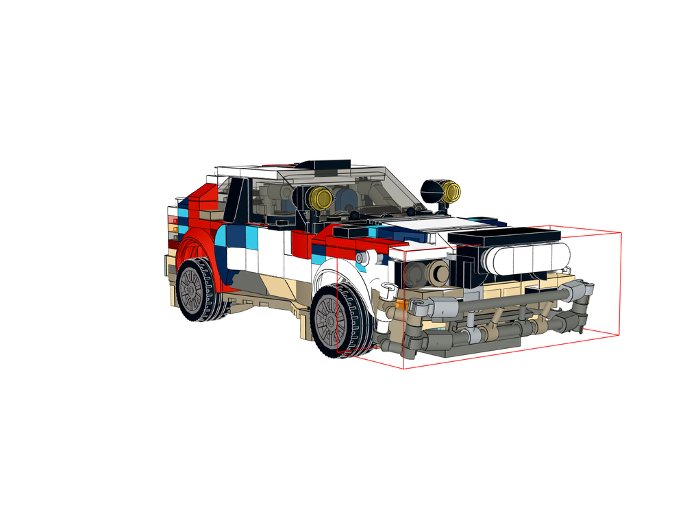 Lego Moc Lancia Delta Safari92 Rally Waldegard Special Edition Lite