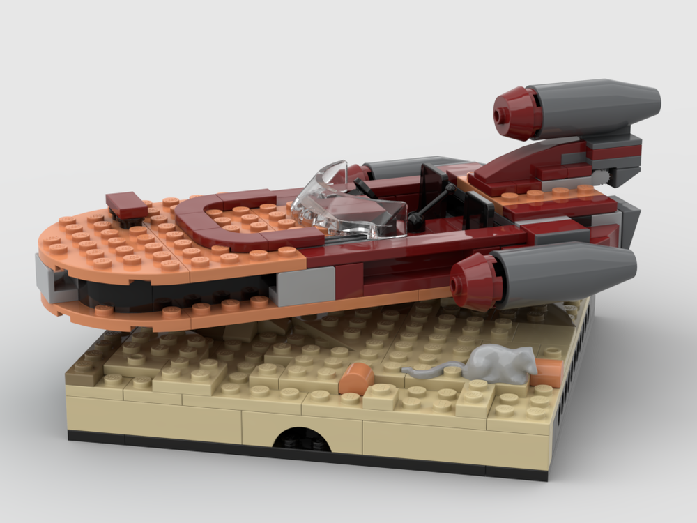 LEGO MOC Luke’s Landspeeder Stand by Falconeagle117 | Rebrickable ...