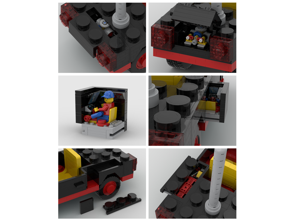 Lego Moc 6627 Up Scaled Convertible By Briquoleur Rebrickable Build