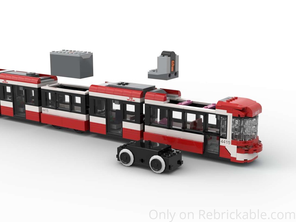 Lego Moc Ttc Flexity Streetcar By Tocreations Rebrickable Build