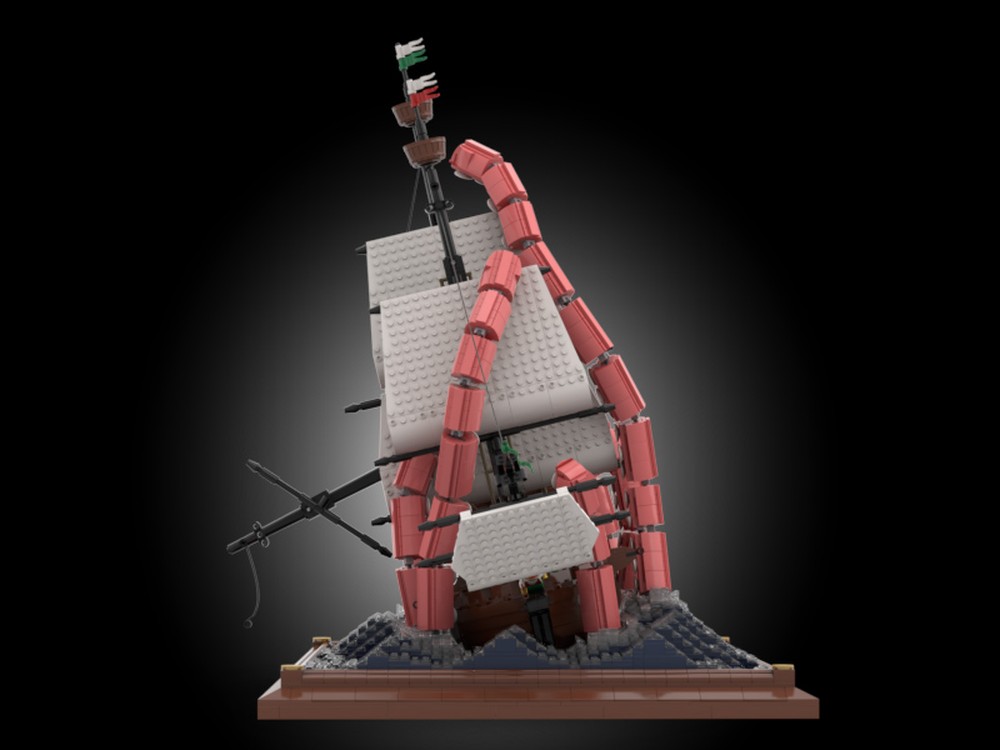 Lego Moc Kraken Attack By Mikeybrickalloti Rebrickable Build With