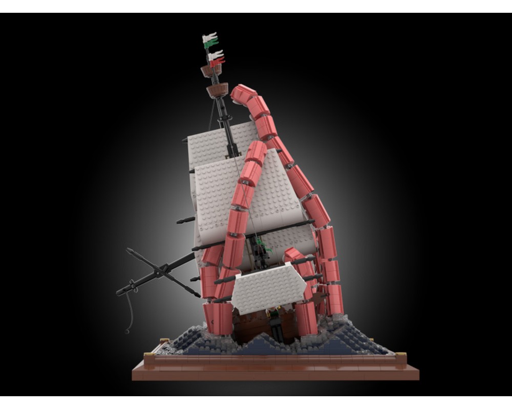 Lego Moc Kraken Attack By Mikeybrickalloti Rebrickable Build With