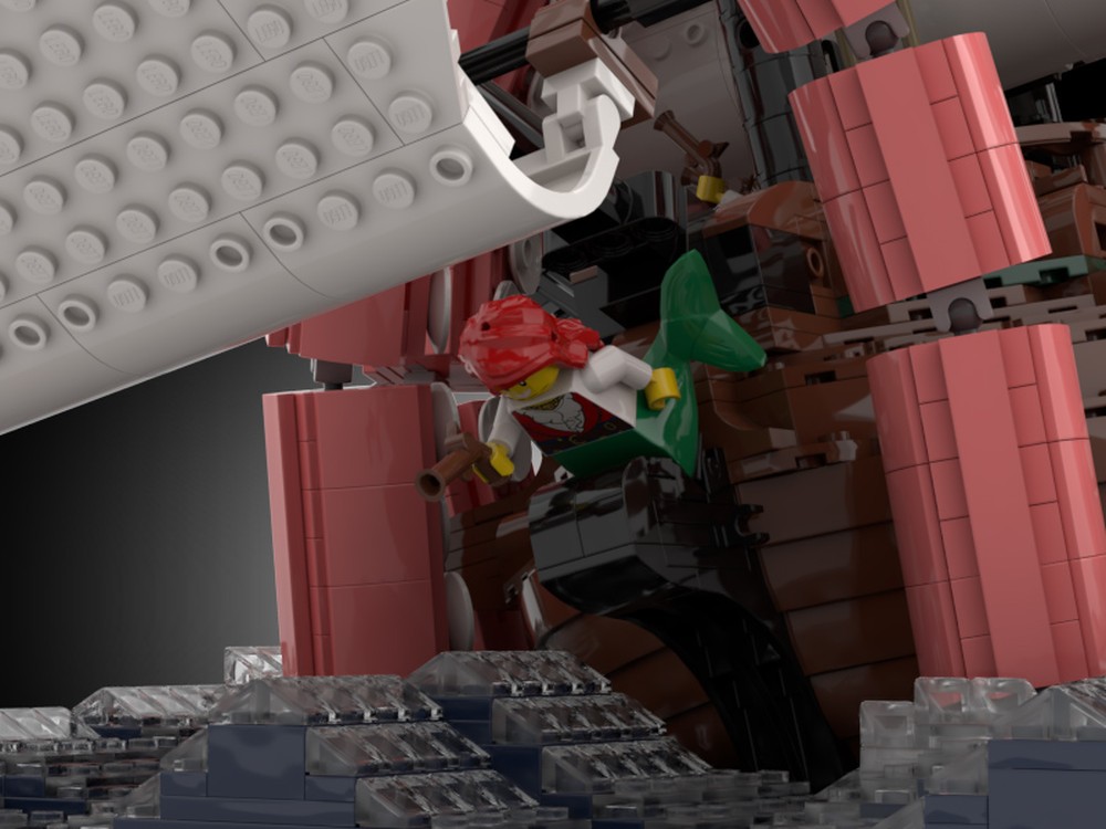 Lego Moc Kraken Attack By Mikeybrickalloti Rebrickable Build With