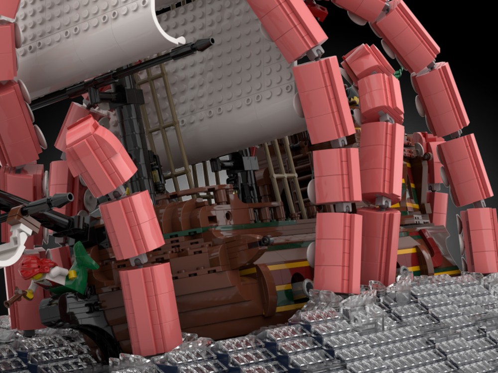 Lego Moc Kraken Attack By Mikeybrickalloti Rebrickable Build With