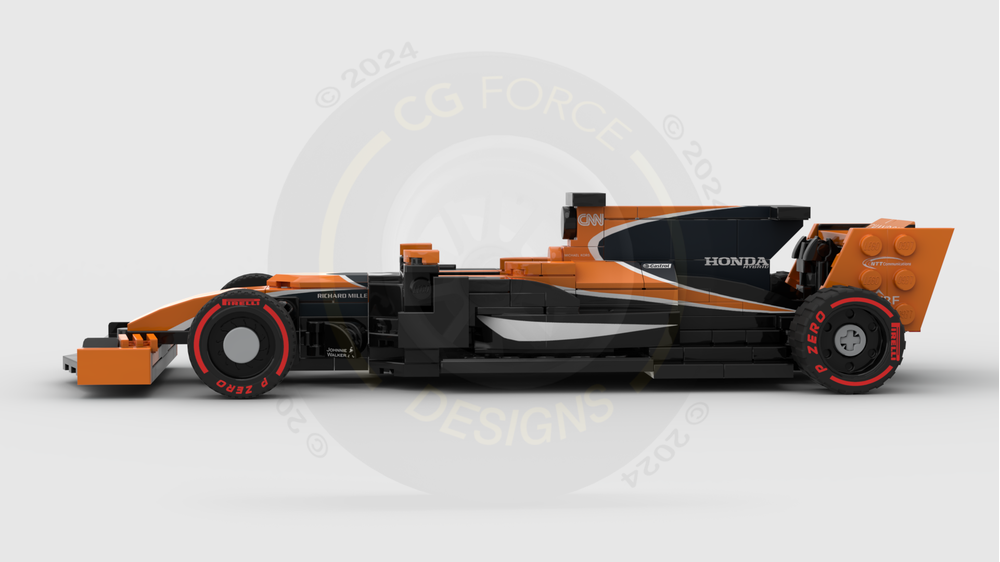 Lego Moc F1 Mclaren Mcl32 By Cgforcedesigns Rebrickable Build With Lego
