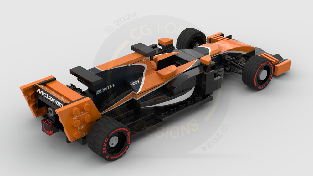 Lego Moc F1 Mclaren Mcl32 By Cgforcedesigns Rebrickable Build With Lego