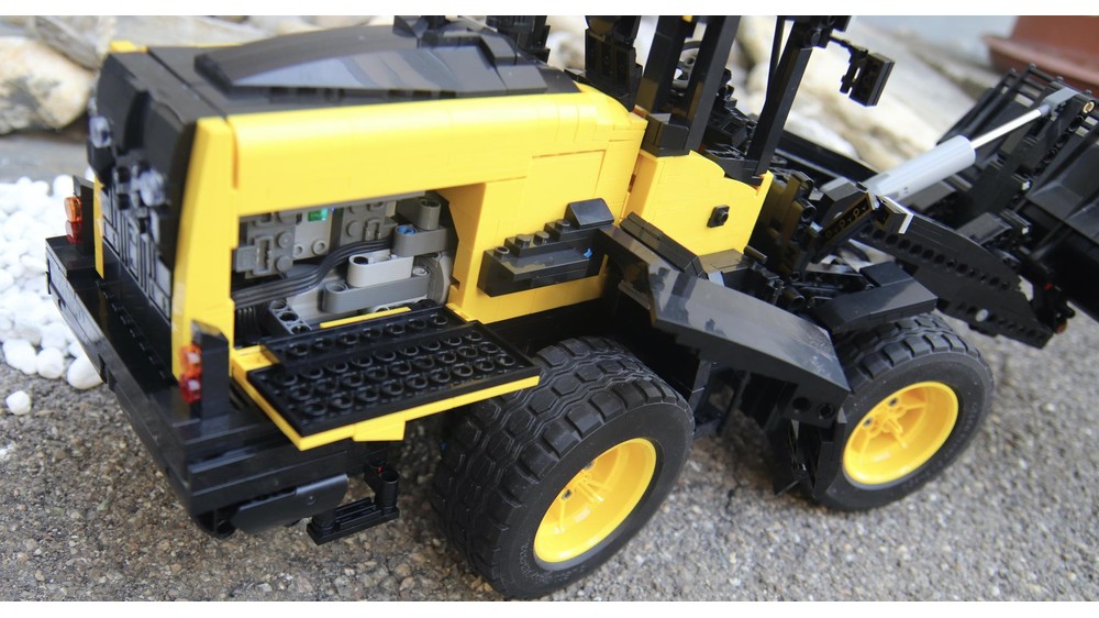 Lego Moc Wheel Loader Moc Cb001 By Hobby Builder Rebrickable Build