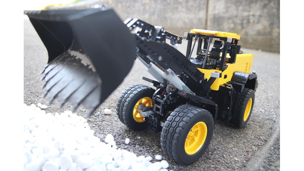 Lego Moc Wheel Loader Moc Cb001 By Hobby Builder Rebrickable Build