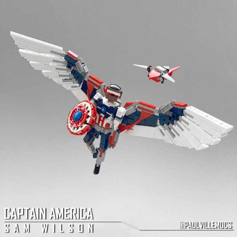 LEGO MOC Sam Wilson Captain America Figurine by PaulvilleMOCs ...