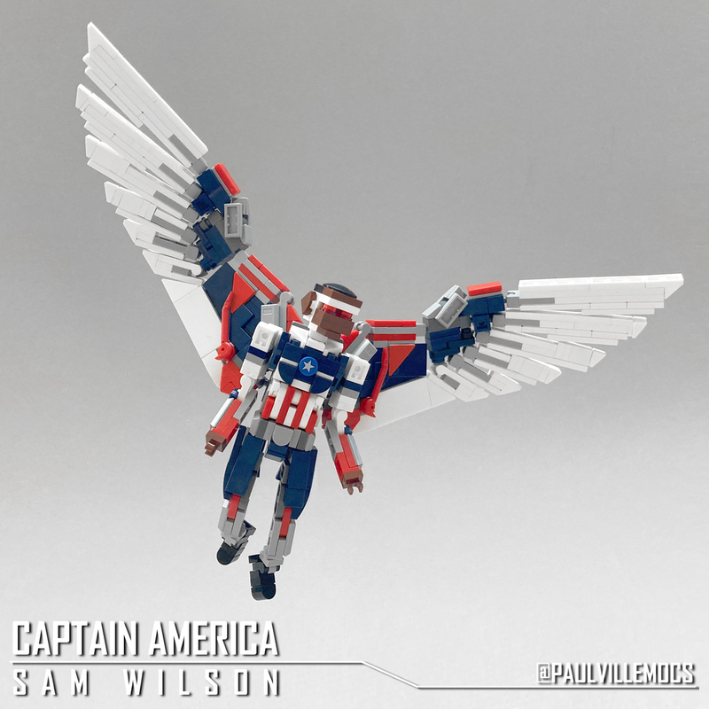 LEGO MOC Sam Wilson Captain America Figurine by PaulvilleMOCs ...