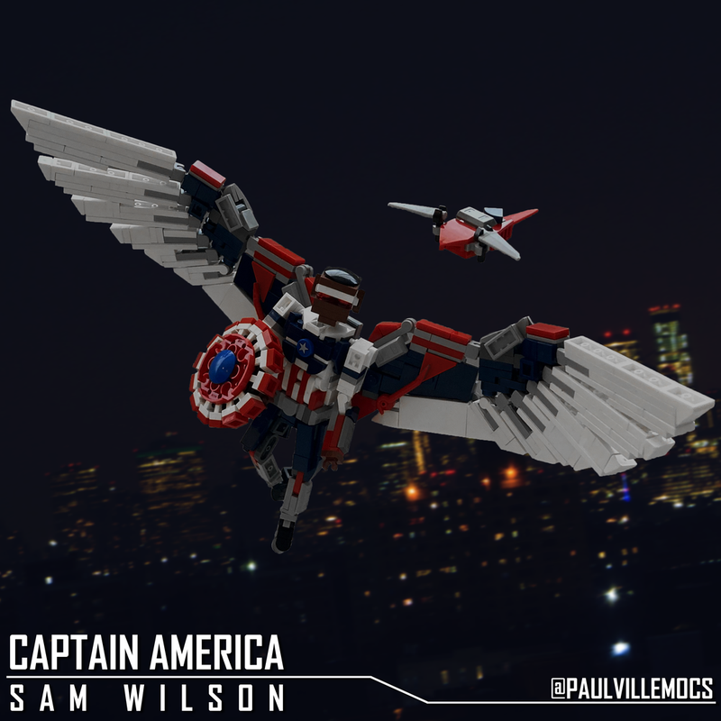 LEGO MOC Sam Wilson Captain America Figurine by PaulvilleMOCs ...