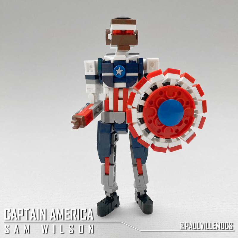 LEGO MOC Sam Wilson Captain America Figurine by PaulvilleMOCs ...