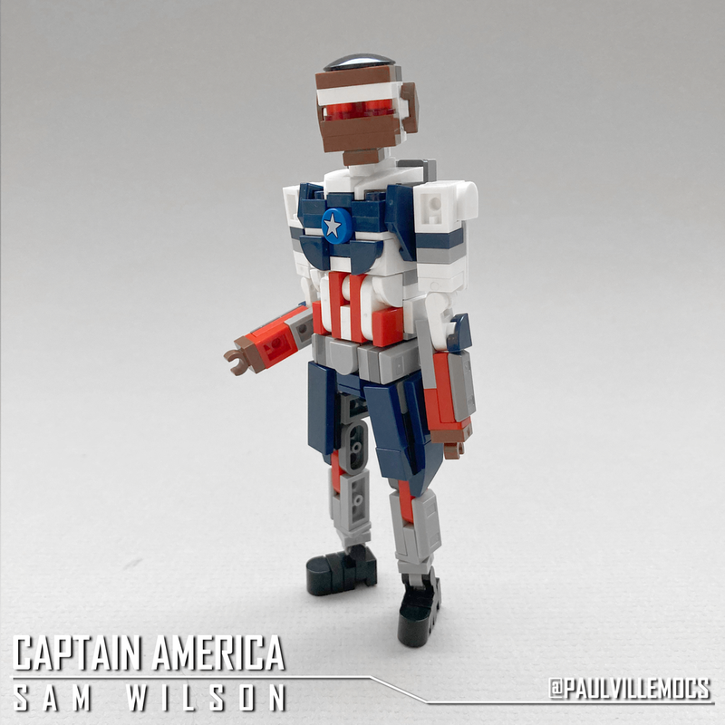 LEGO MOC Sam Wilson Captain America Figurine by PaulvilleMOCs ...