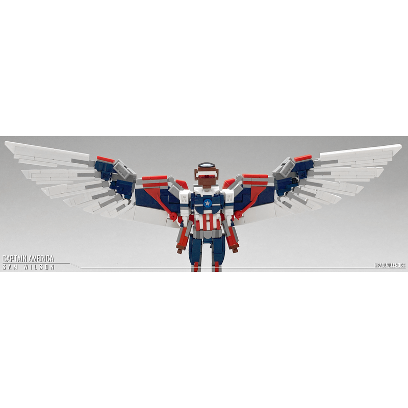 LEGO MOC Sam Wilson Captain America Figurine by PaulvilleMOCs ...