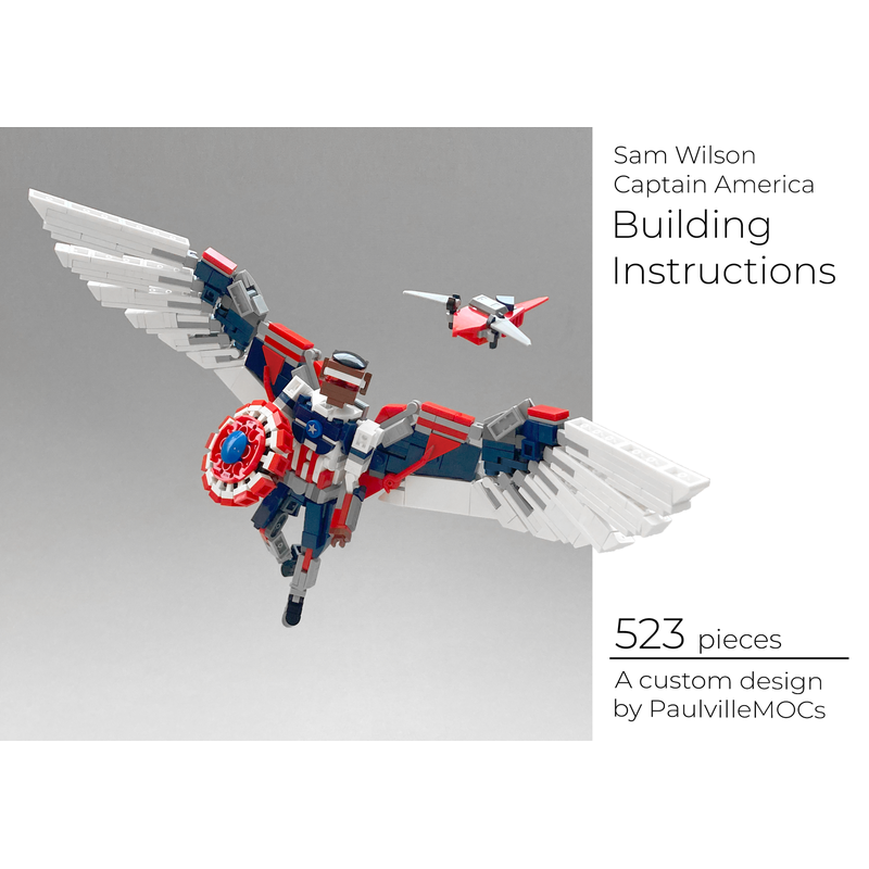 LEGO MOC Sam Wilson Captain America Figurine by PaulvilleMOCs ...