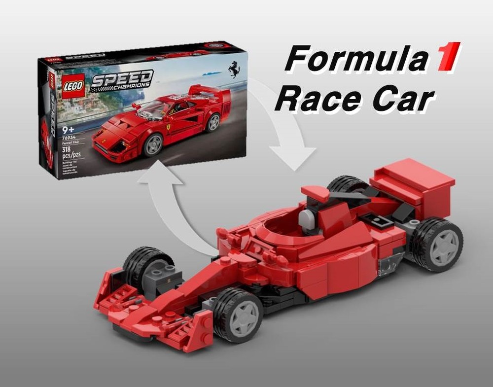 LEGO MOC Ferrari F1 Race Car (76934 Alternative Builds) by PONPANPINO ...