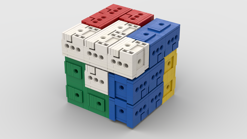 Lego Moc Customizable Puzzle Cube By Rapter358 Rebrickable Build