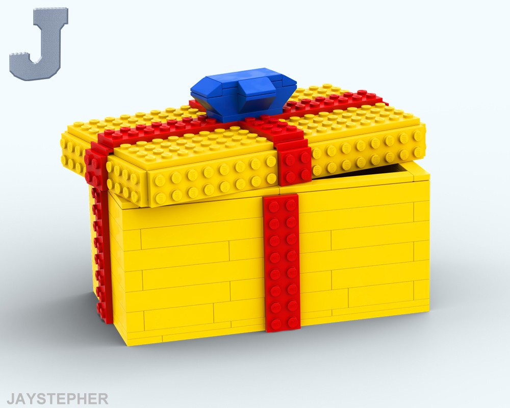 LEGO MOC Birthday Holiday Gift Box With Ribbon by jaystepher ...