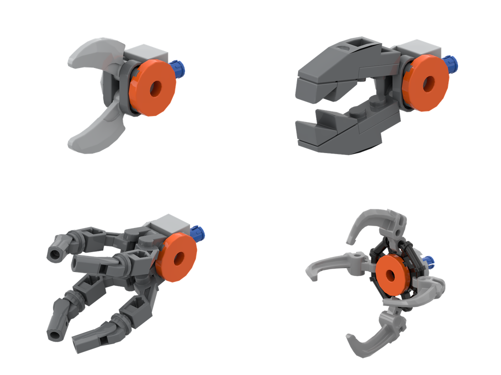LEGO MOC Add-on Pack: Mech Claws - (For Space Construction Mech II MOC ...