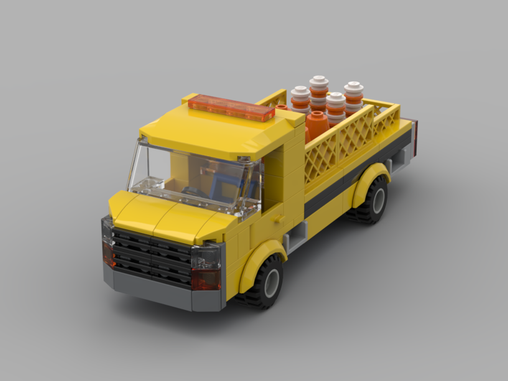 LEGO MOC-193055 MOC Cone Truck by leeggoo_Creator | Rebrickable - Build ...