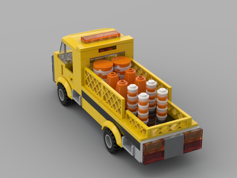 LEGO MOC MOC Cone Truck by leeggoo_Creator | Rebrickable - Build with LEGO