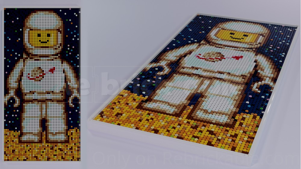 LEGO MOC Mosaic "Astronaut With Baby" (21226 Modification) by ...