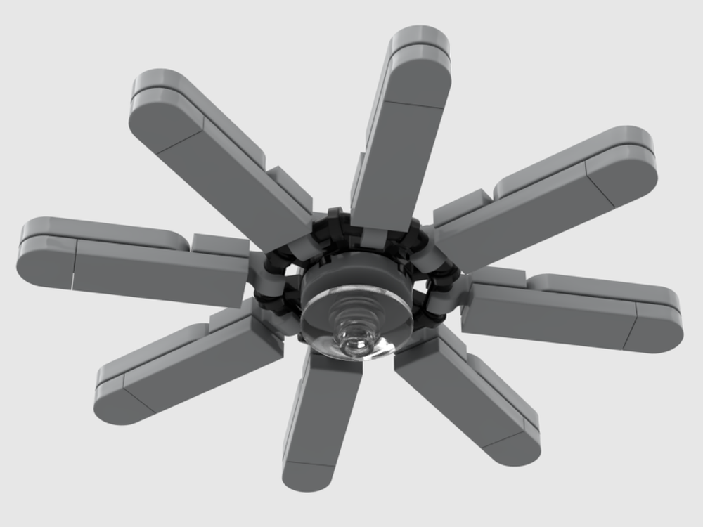 LEGO MOC Large Ceiling Fan by DonutFilms | Rebrickable - Build with LEGO