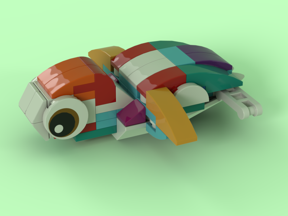LEGO MOC Rainbow Turtle by Br1ckb0y | Rebrickable - Build with LEGO