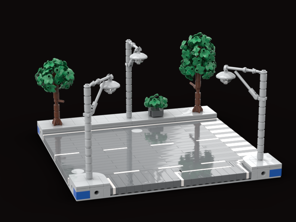 LEGO MOC T intersection road by CreatorExpert | Rebrickable - Build ...