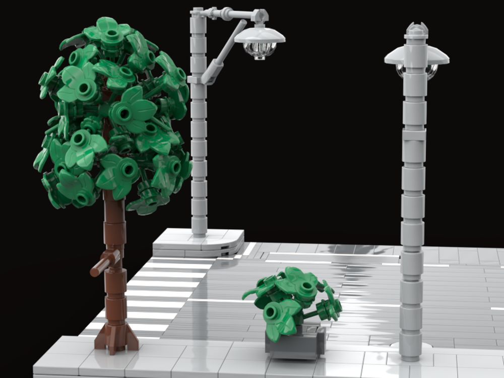 Lego Moc T Intersection Road By Brickarchitects Rebrickable Build