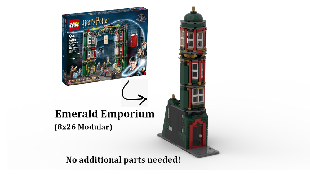 LEGO MOC Emerald Emporium by Crimson Coronet | Rebrickable - Build with ...