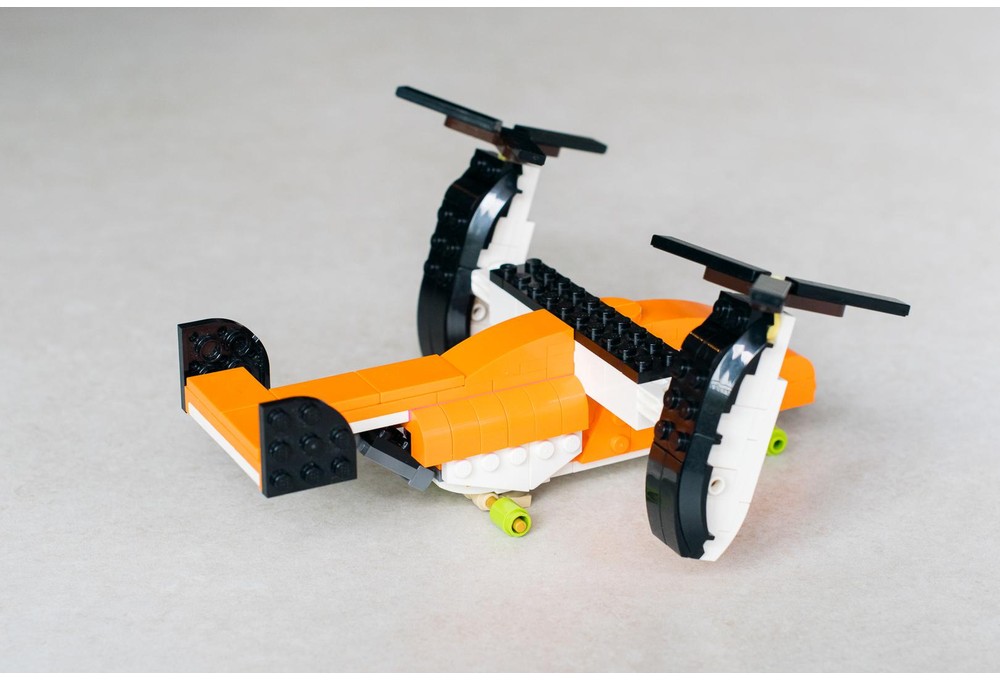 Lego Moc 31129 Tiltrotor Aircraft By Rovel Rebrickable Build With Lego