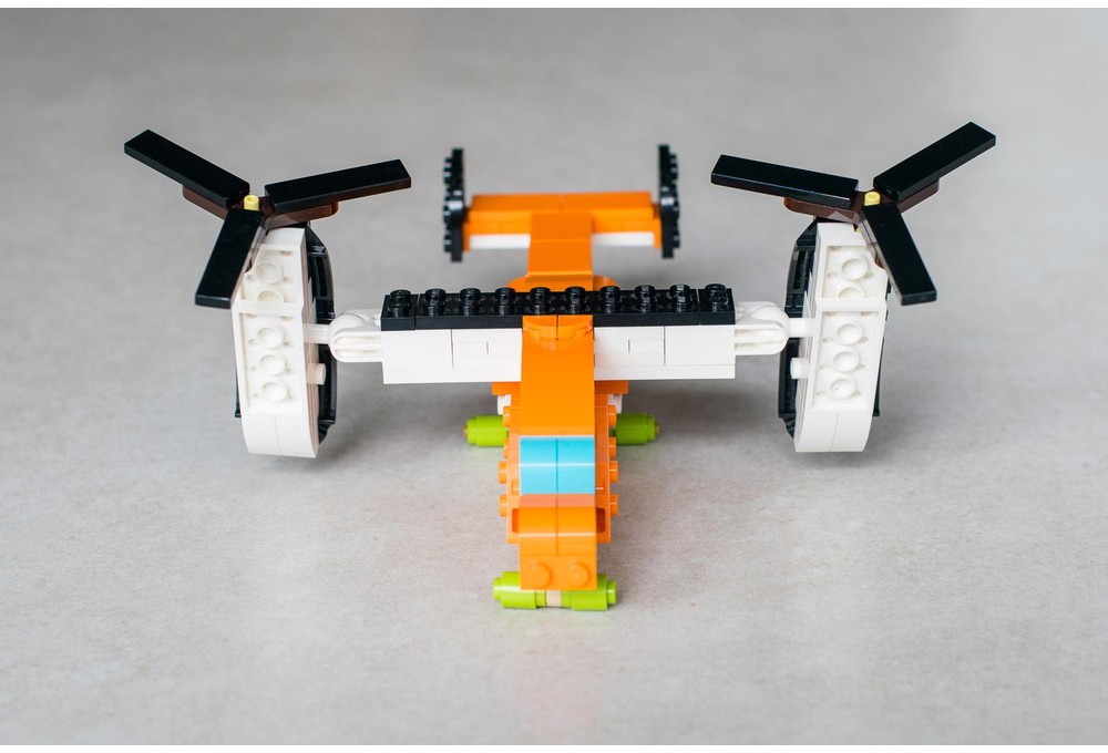 Lego Moc 31129 Tiltrotor Aircraft By Rovel Rebrickable Build With Lego