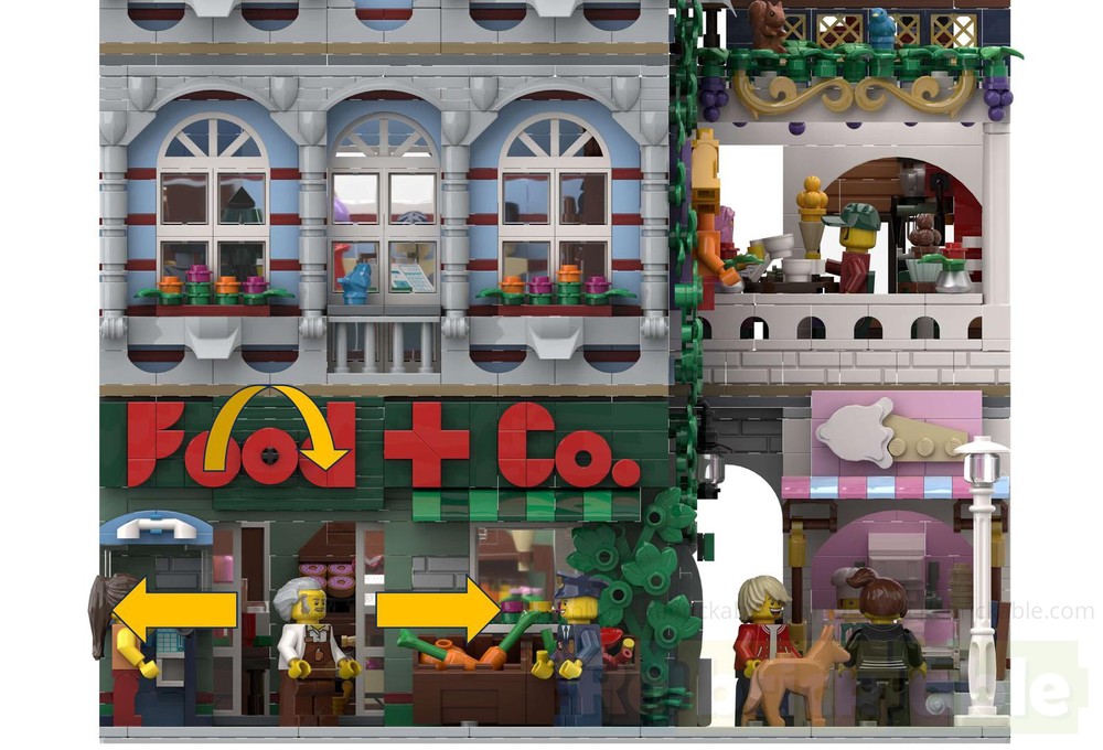 Lego Moc The Modular Grocery Store By Space Pirate Knight Rebrickable