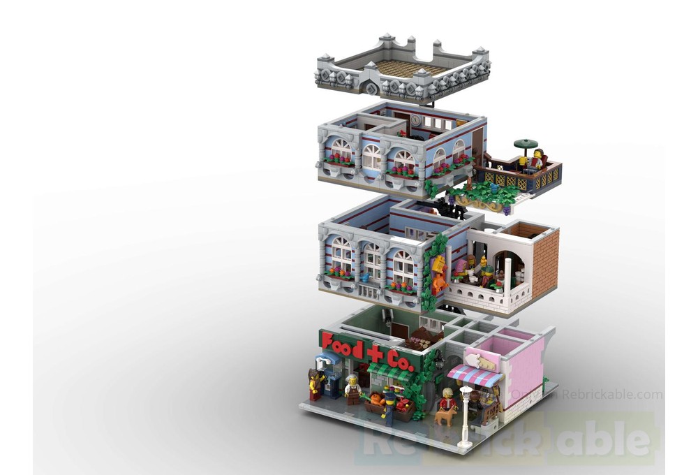 Lego Moc The Modular Grocery Store By Space Pirate Knight Rebrickable