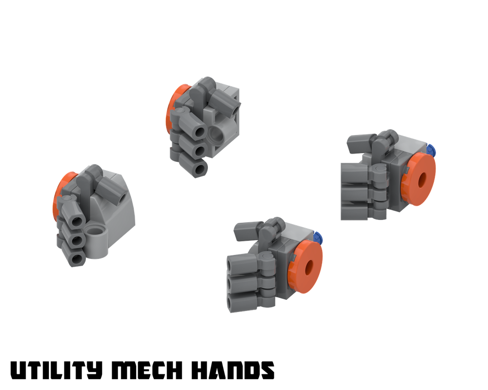 LEGO MOC Add-on Pack: Mech Hands - (For Space Construction Mech II MOC ...
