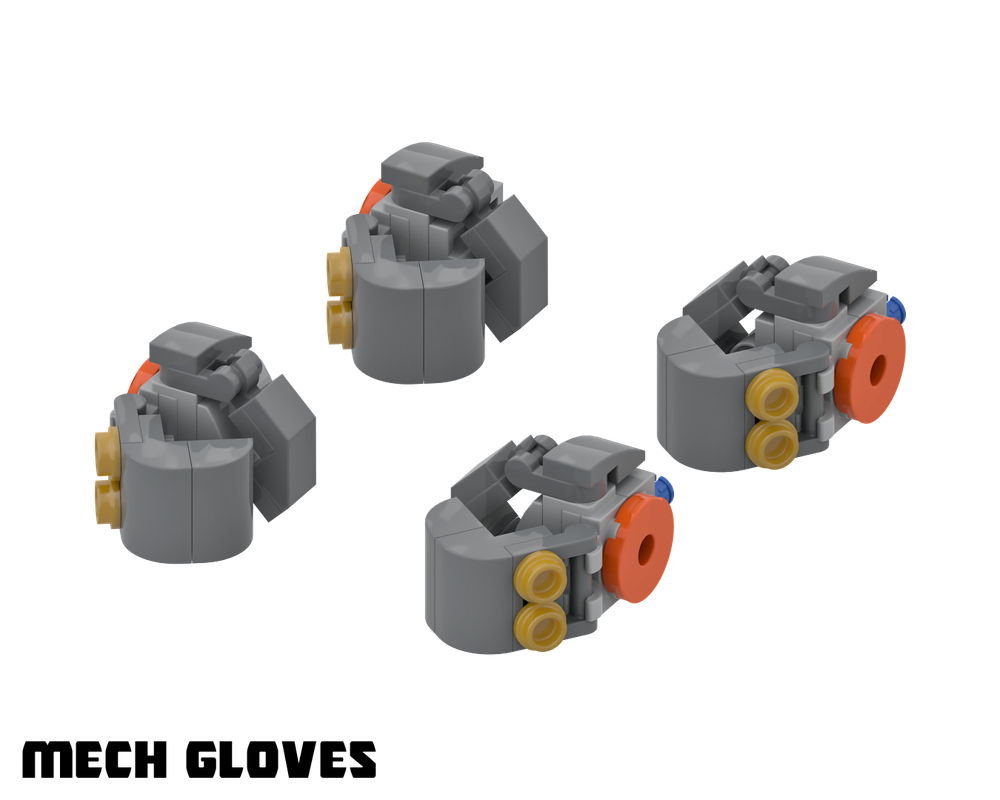 LEGO MOC Add-on Pack: Mech Hands - (For Space Construction Mech II MOC ...
