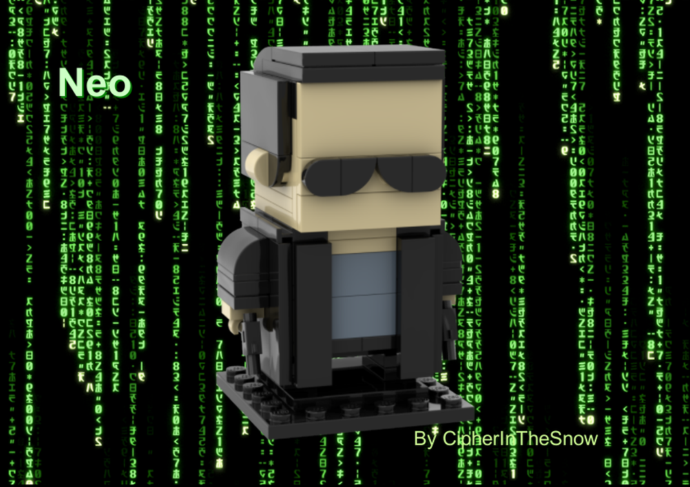 LEGO MOC Neo from The Matrix by CipherInTheSnow | Rebrickable - Build ...