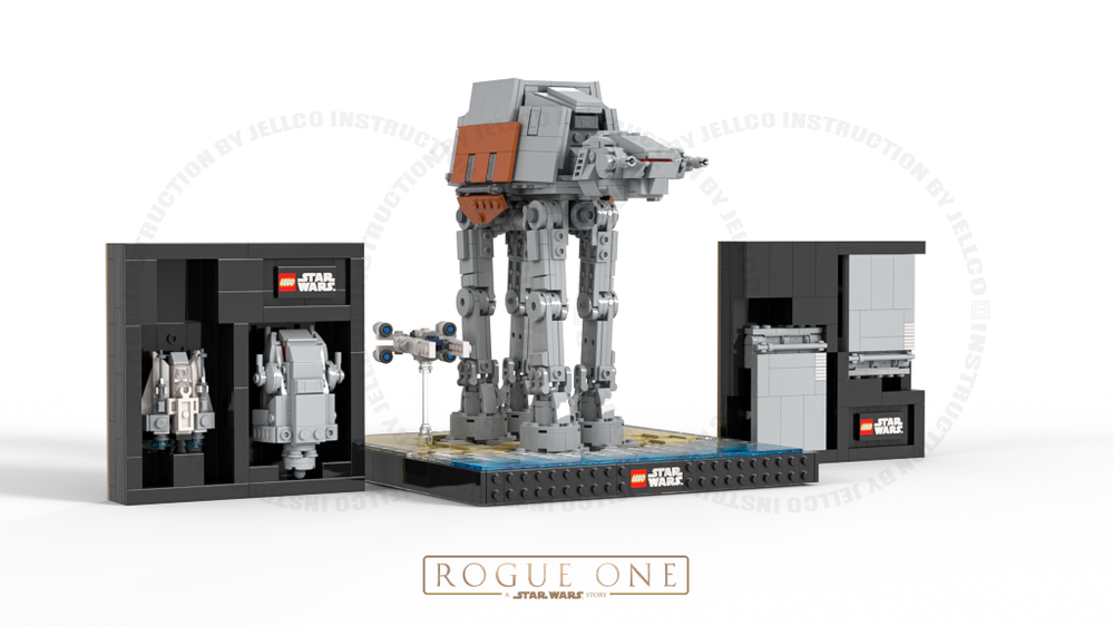 LEGO MOC Small Size AT-AT & AT-ACT Dioramas with Two Builds by jellco ...