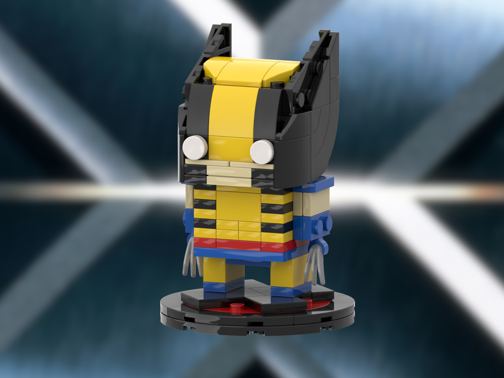 LEGO MOC Wolverine Brickhead (Blue & Yellow) by Bucktopus | Rebrickable ...
