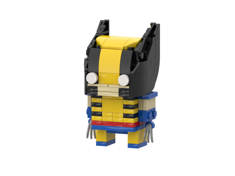 LEGO MOC Wolverine Brickhead (Blue & Yellow) by Bucktopus | Rebrickable ...