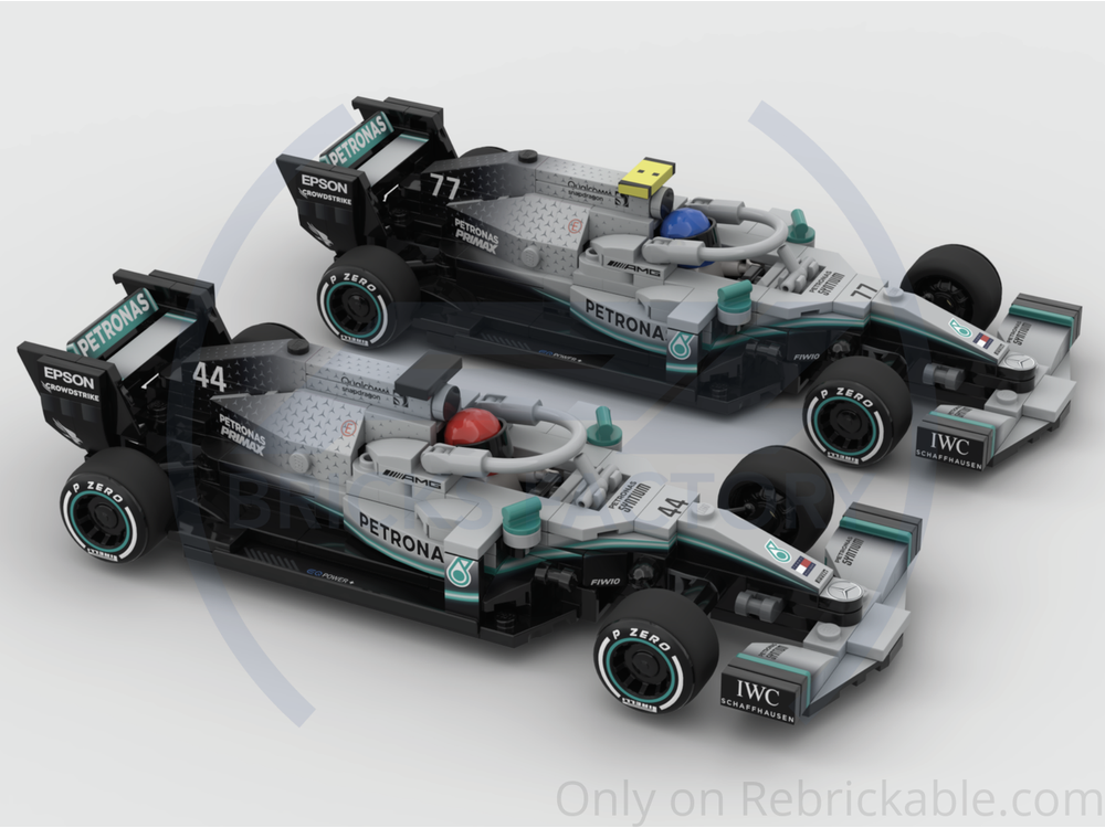 LEGO MOC F1 Mercedes W10 by Pit Lane Bricks Factory | Rebrickable ...