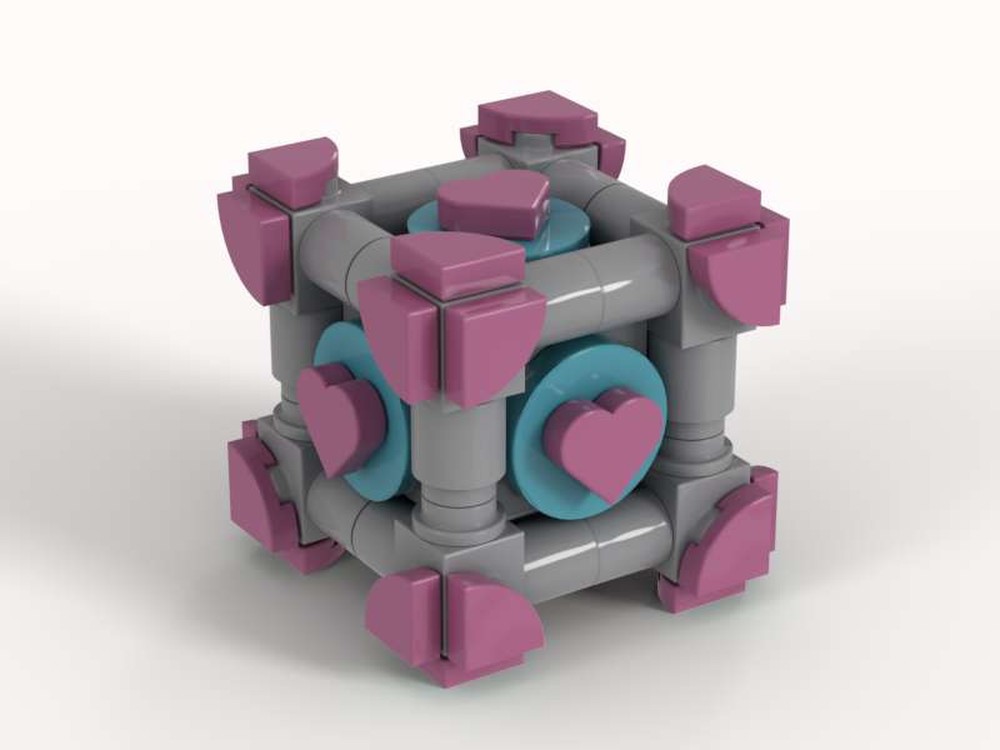 LEGO MOC Portal - Compact Companion Cube 5x5x5 by Pokymoe | Rebrickable ...