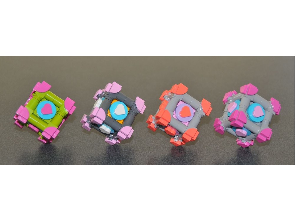 LEGO MOC Portal - Compact Companion Cube 5x5x5 by Pokymoe | Rebrickable ...