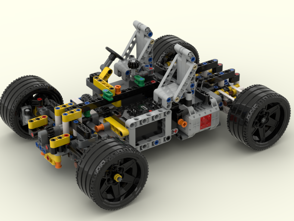 Lego Moc Fast Rc Chassis Rwd By Technicrcgarage Rebrickable Build