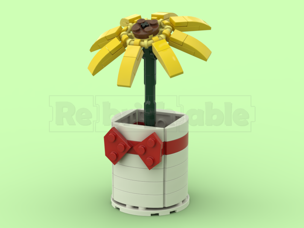 LEGO MOC Flower Pot by tomko1t | Rebrickable - Build with LEGO