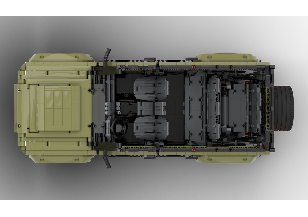 LEGO MOC Front jump seat for 1:10 Land Rover Defender 110 RC MOC by ...