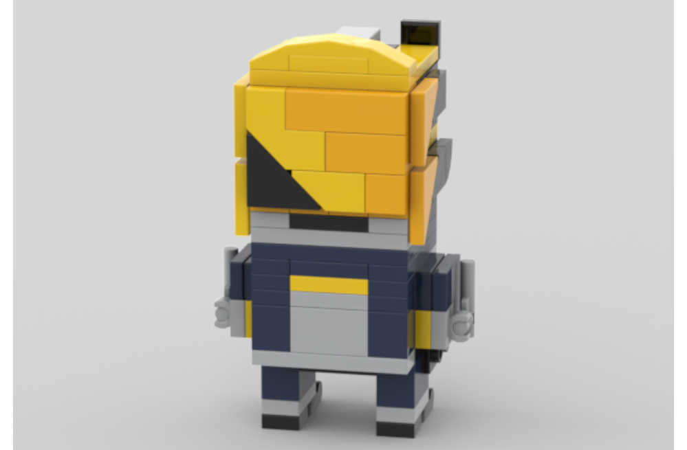 LEGO MOC Warframe Mesa BrickHead by goldengamer72 | Rebrickable - Build ...
