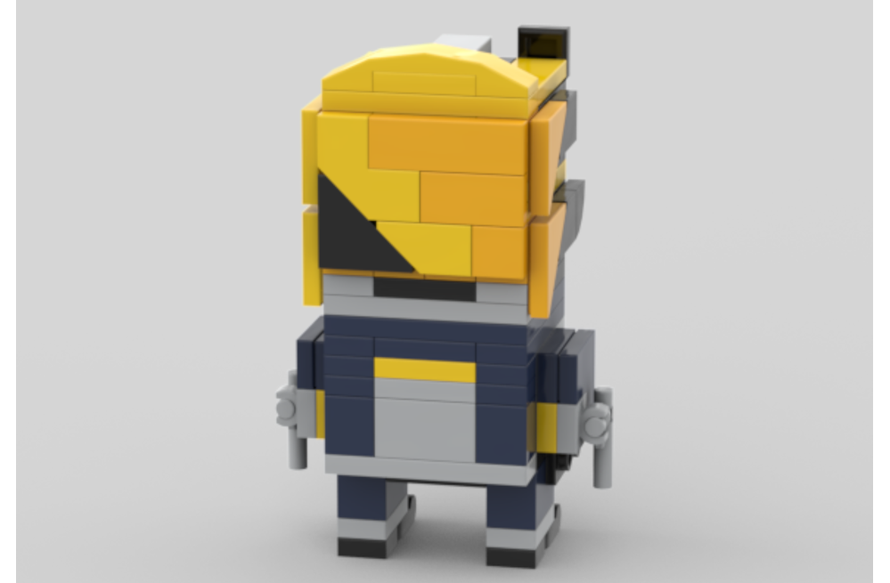 LEGO MOC Warframe Mesa BrickHead by goldengamer72 | Rebrickable - Build ...